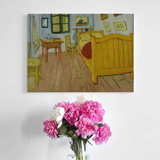 Quadro famoso la camera di Van Gogh stampato su tela