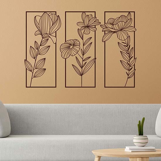 Adesivi murali design floreale wall art esclusivo
