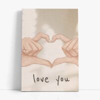 Quadri per camera da letto con scritte love su tela
